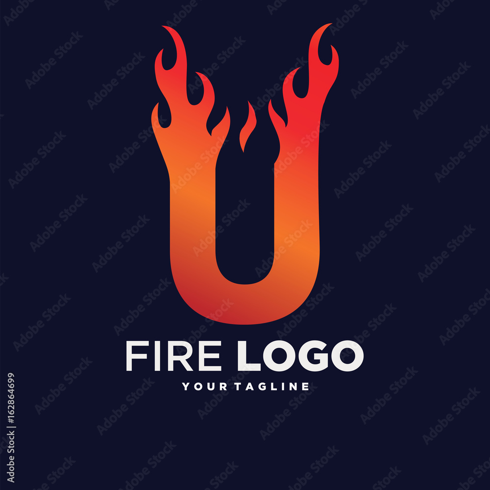 Fire Letter U