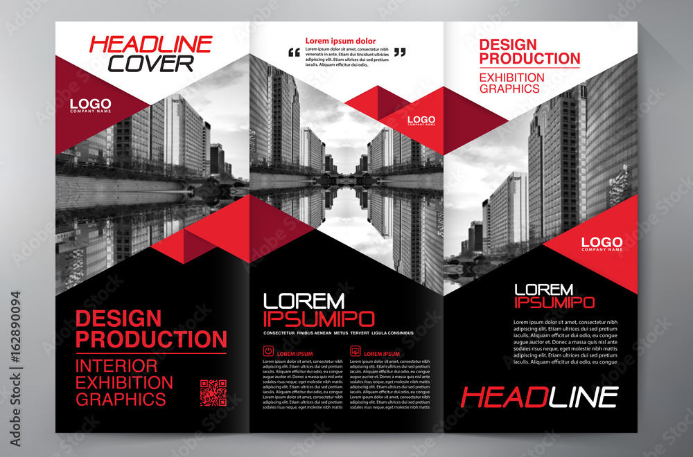 Brochure 3 fold flyer design a4 template. Stock Vector | Adobe Stock