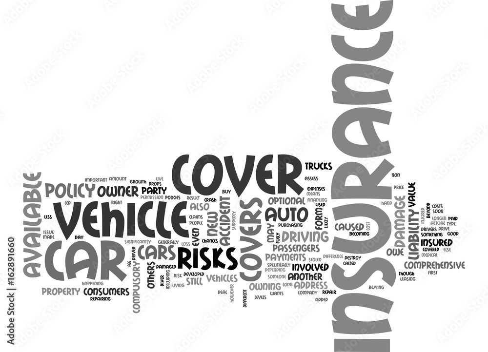 AUTO INSURANCE WHICH TYPE IS RIGHT FOR YOU TEXT WORD CLOUD CONCEPT ...