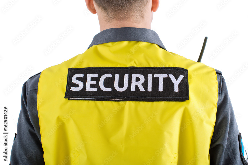 Man safety on a white background Stock Photo | Adobe Stock