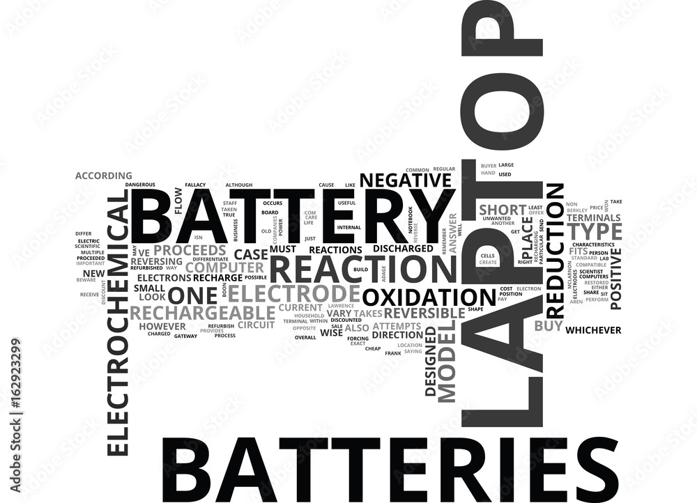 WHICH LAPTOP BATTERY IS RIGHT FOR YOU TEXT WORD CLOUD CONCEPT Stock ...