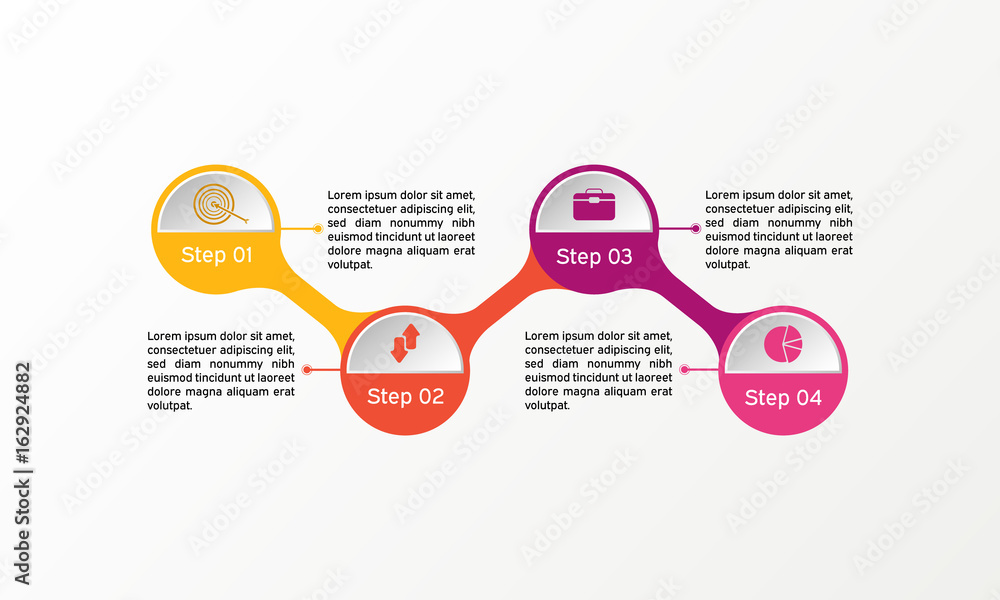 Vector circle infographic. Business diagrams, presentations and charts ...