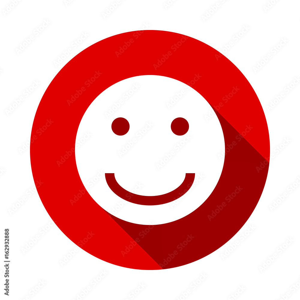 Smile Icon In Trendy Flat Style Isolated On Grey Background Happy Face Smile Icon In Trendy Flat Style Isolated On Grey Background Happy Face