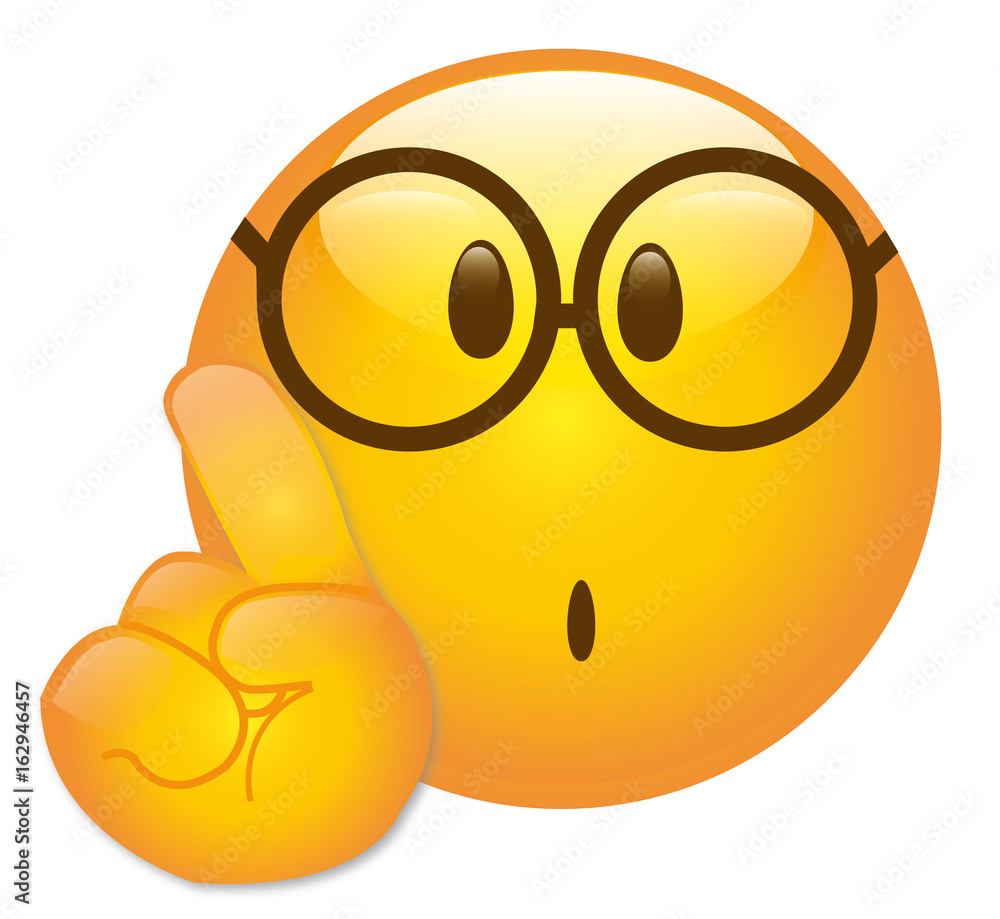 Schlaubi Smiley Schlau Besserwisser Vektor Stock Vector | Adobe Stock