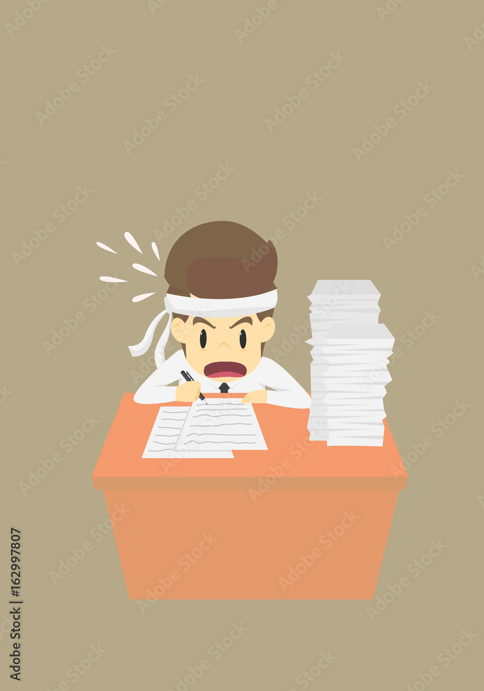 Hardworking Person Cartoon