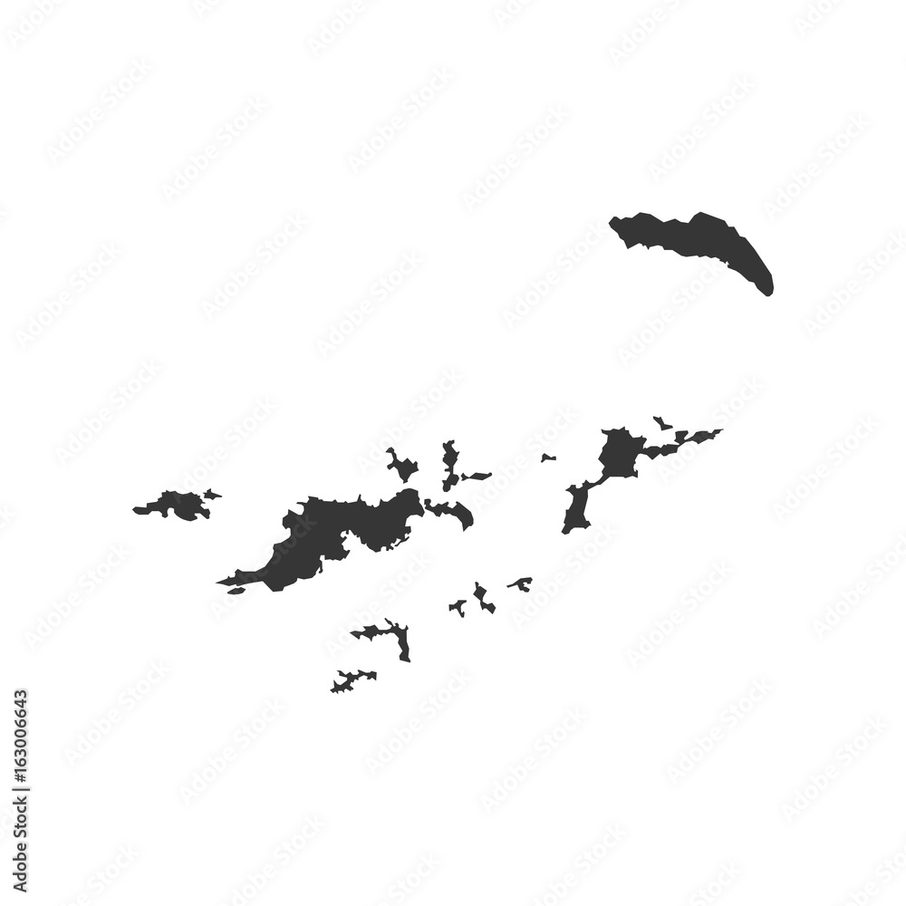 British Virgin Islands map Stock Vector | Adobe Stock