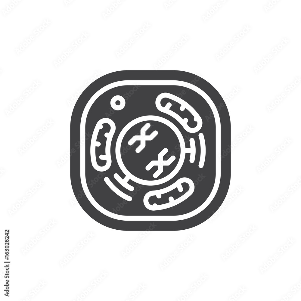 Cell icon vector, filled flat sign, solid pictogram isolated on white ...