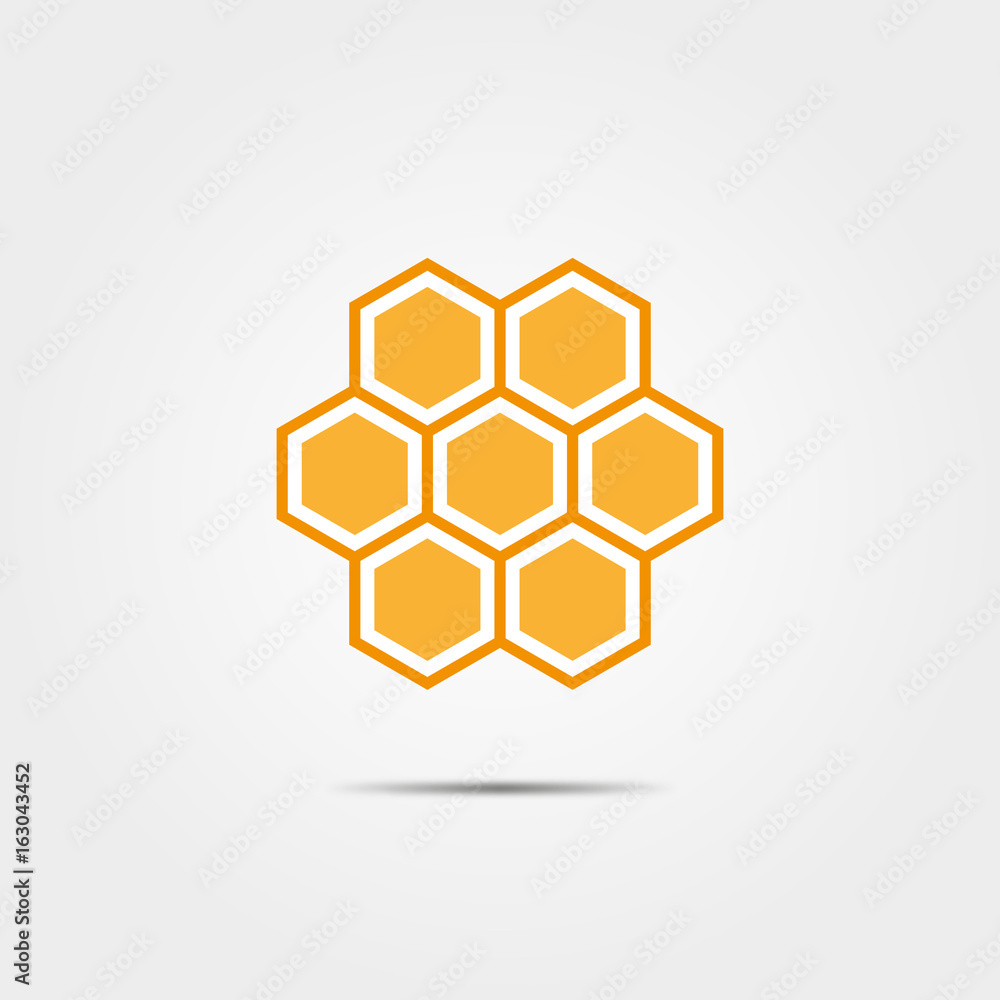 Waben Symbol Stock-Vektorgrafik | Adobe Stock