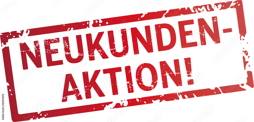 roter stempel neukundenaktion Stock-Vektorgrafik | Adobe Stock