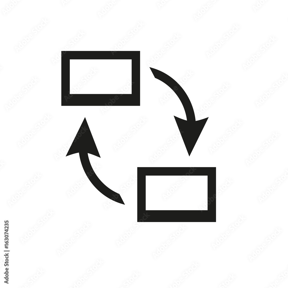 Data exchange icon Stock Vector | Adobe Stock