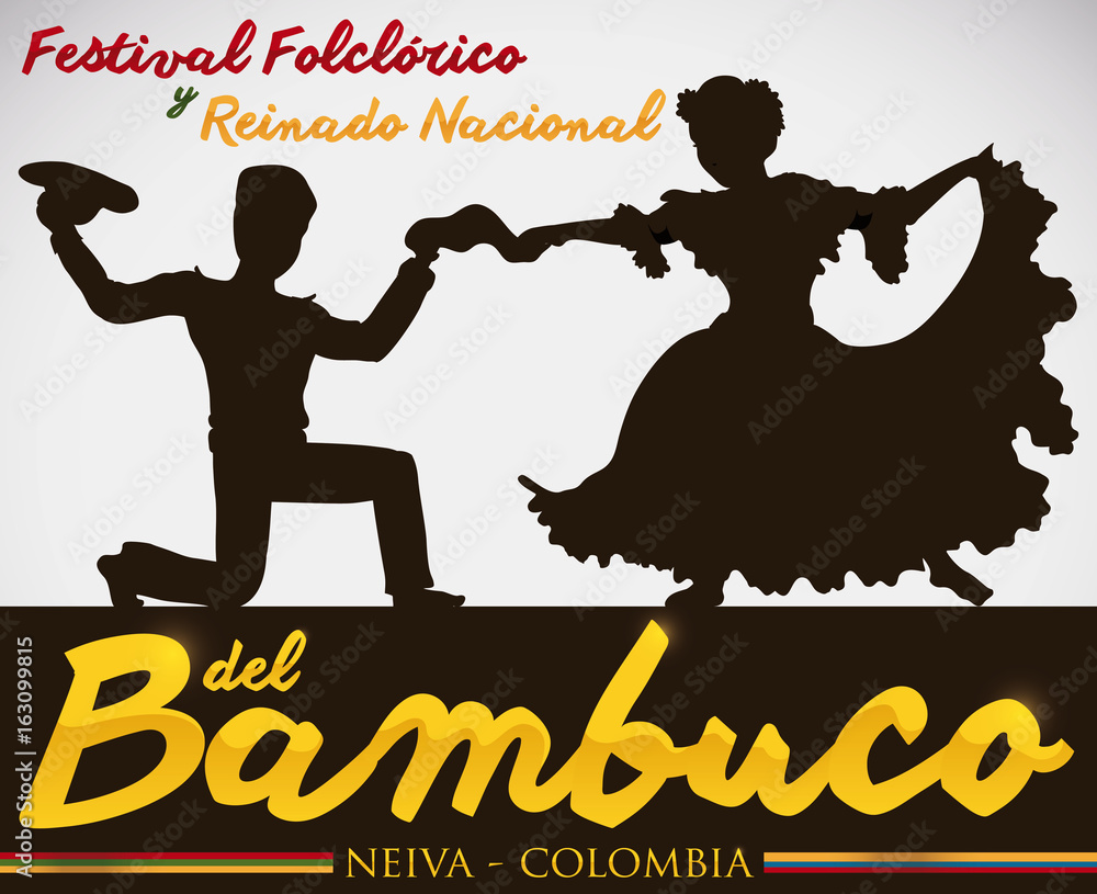 Bambuco's Silhouette Dance Performance for Colombian Folkloric Festival ...