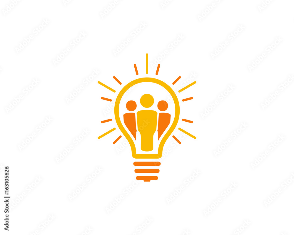 Group Idea Icon Logo Design Element Stock Vector | Adobe Stock