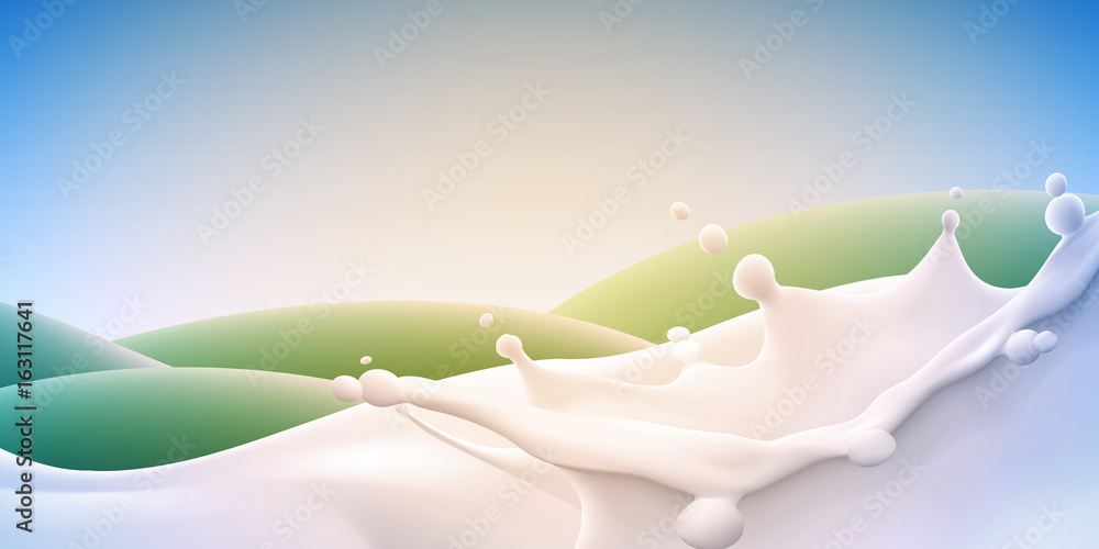 Realistic milk background hig quality vector illustration for design ...