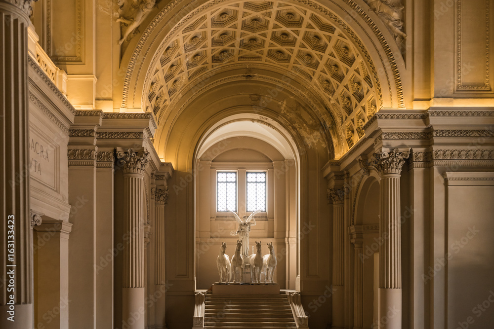 statues inside of Monumento a Vittorio Emanuele II Stock Photo | Adobe ...