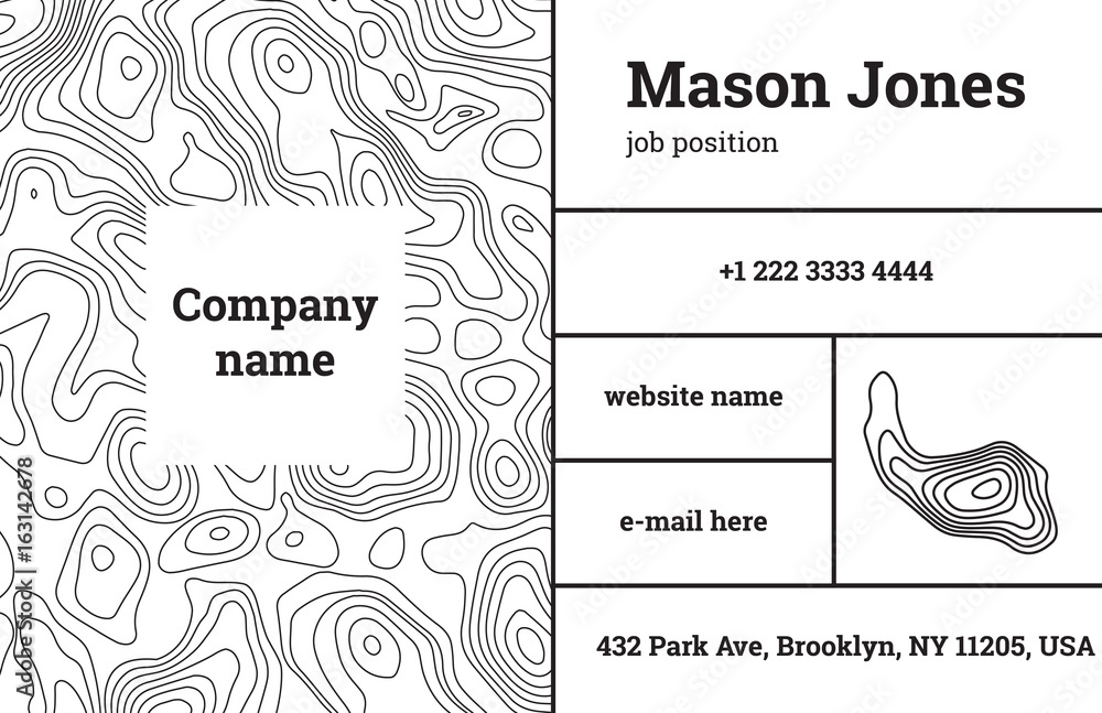 Super fashion design of a business card template. The modern trend ...