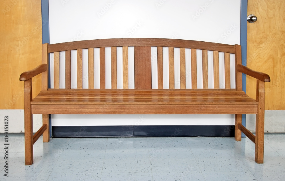 Waiting room bench. Stock Photo | Adobe Stock