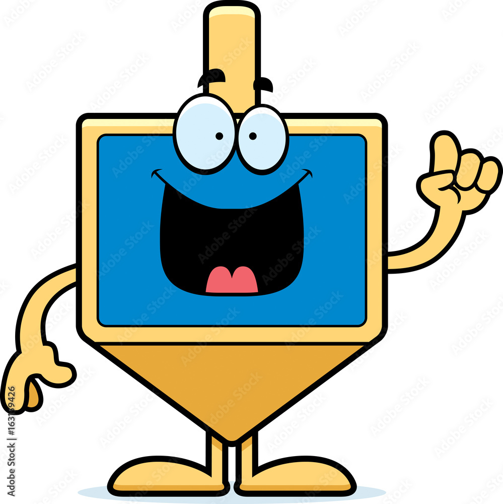 Cartoon Dreidel Idea Stock Vector | Adobe Stock