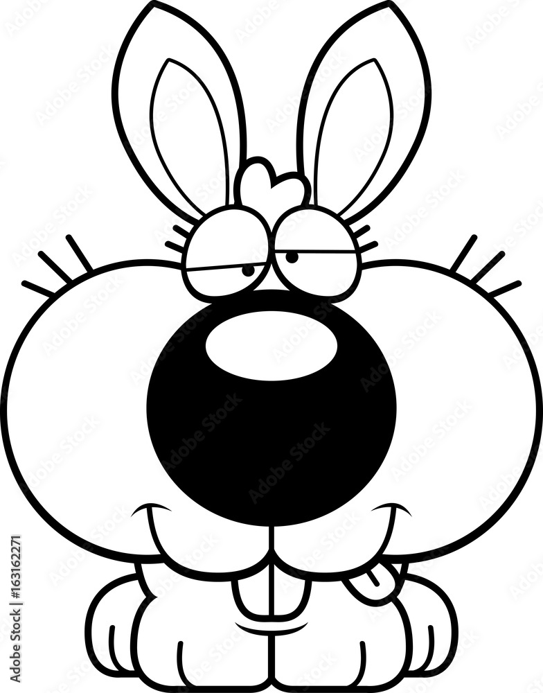 Cartoon Goofy Bunny Rabbit Stock Vector | Adobe Stock