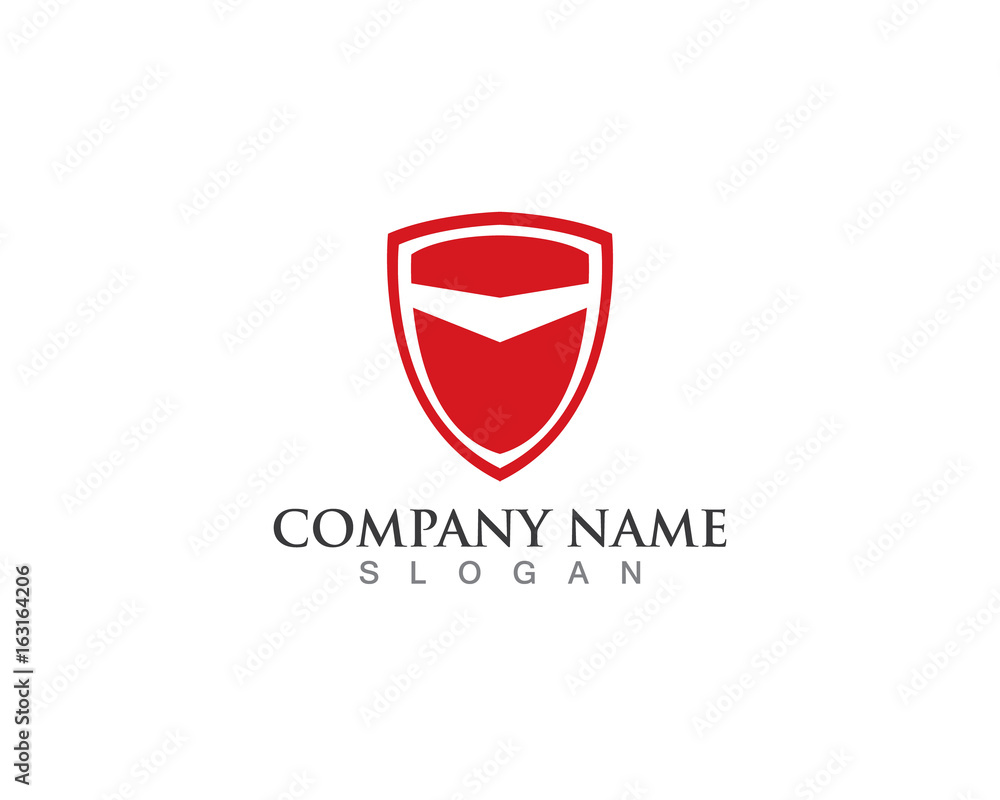 Security guard logo design vector shield template Stock Vector | Adobe ...