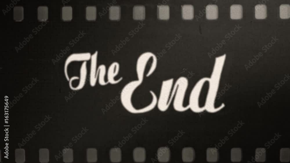 Video „Retrograded animation: a vintage old fashioned The End title ...