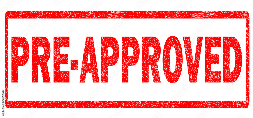 pre-approved stamp on white background. pre-approved sign. Stock ...