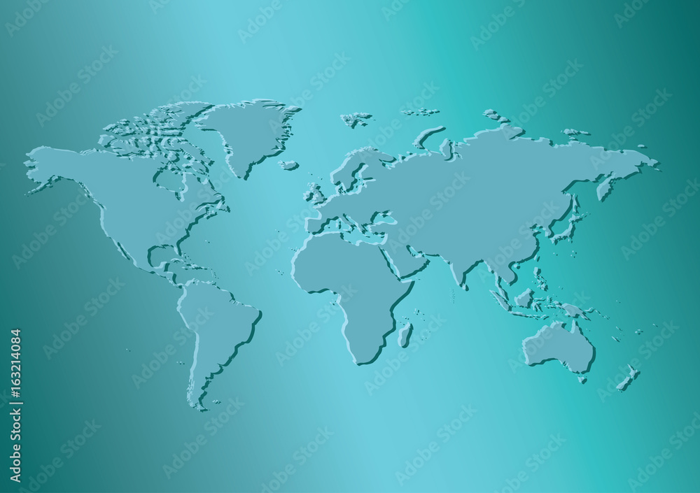 light green background with map of the world - vector Stock Vector ...