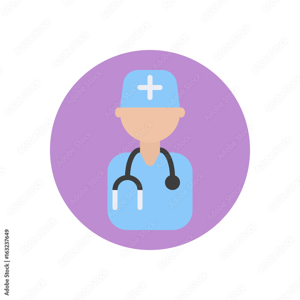 Doctor Flat Icon