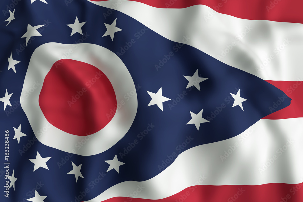 Ohio State flag Stock Illustration | Adobe Stock