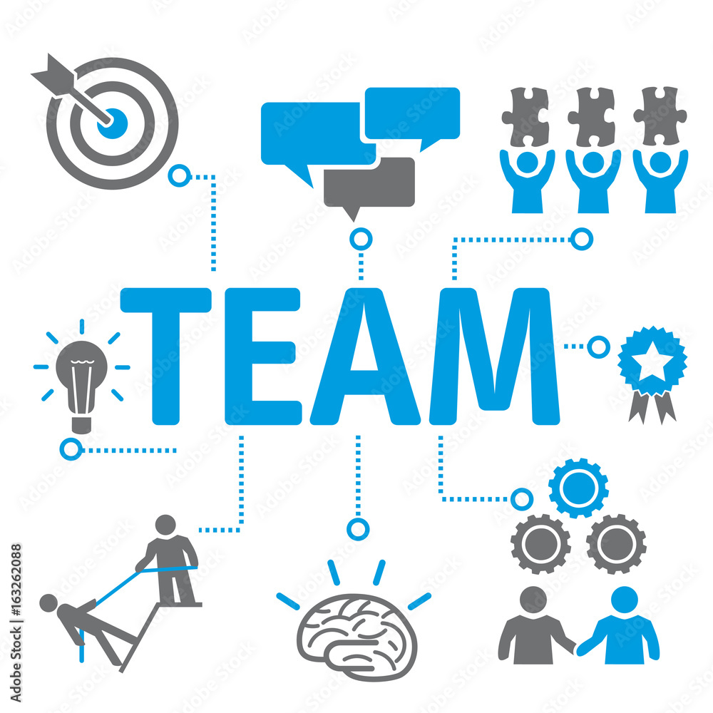 Teamwork Symbole und Piktogramme Stock Vector | Adobe Stock