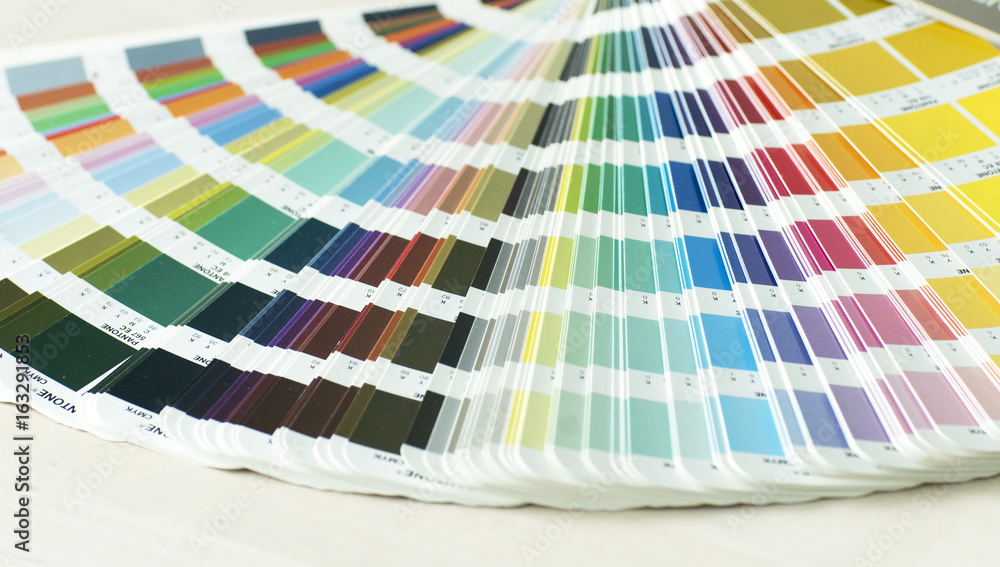 Open Pantone sample colors catalogue Stock Photo | Adobe Stock