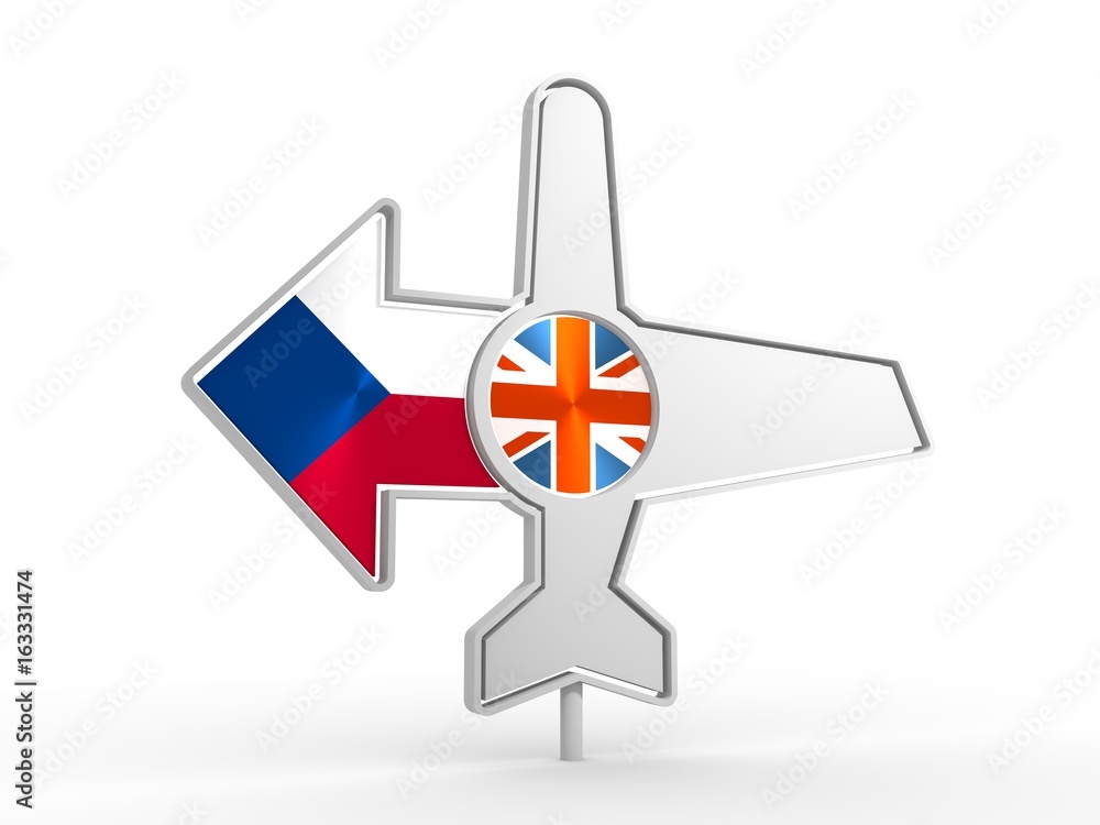Emblem design for airlines, airplane tickets, travel agencies. Airplane ...