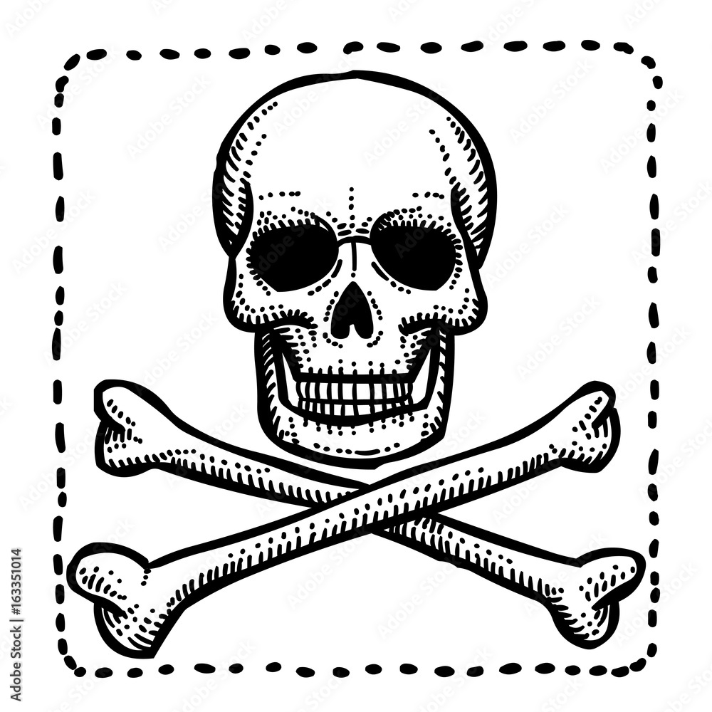 Cartoon image of Hazard warning attention sign. An artistic freehand ...