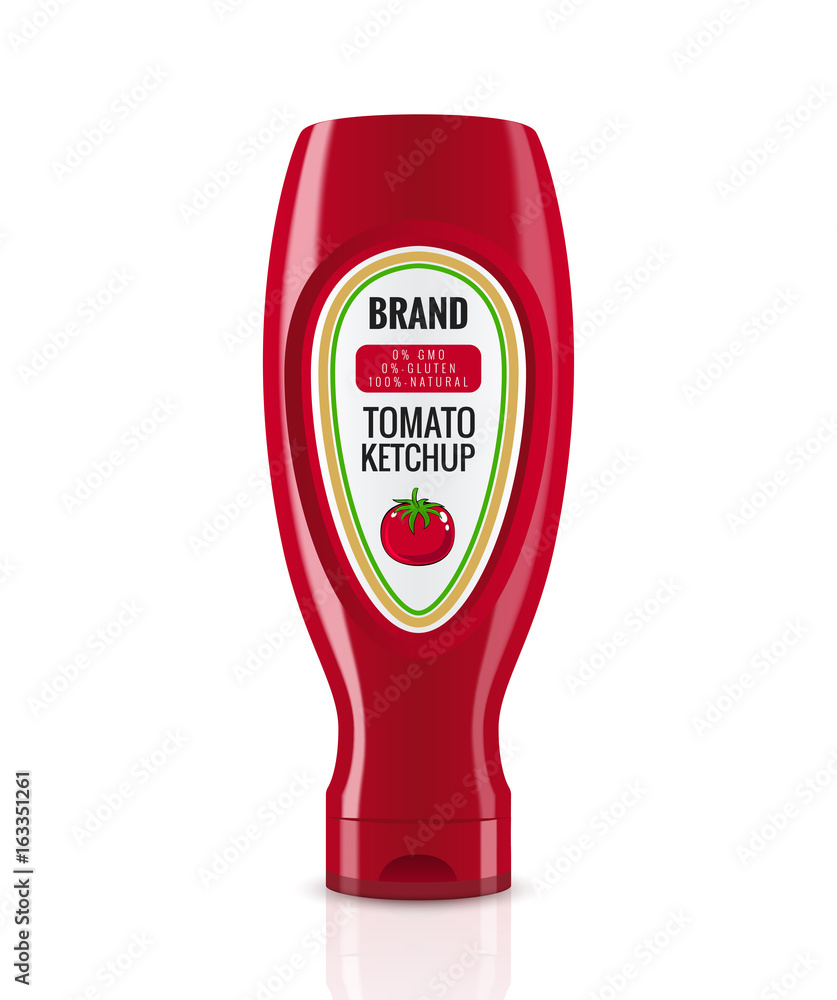 Vector Packing ketchup. Stock Vector | Adobe Stock