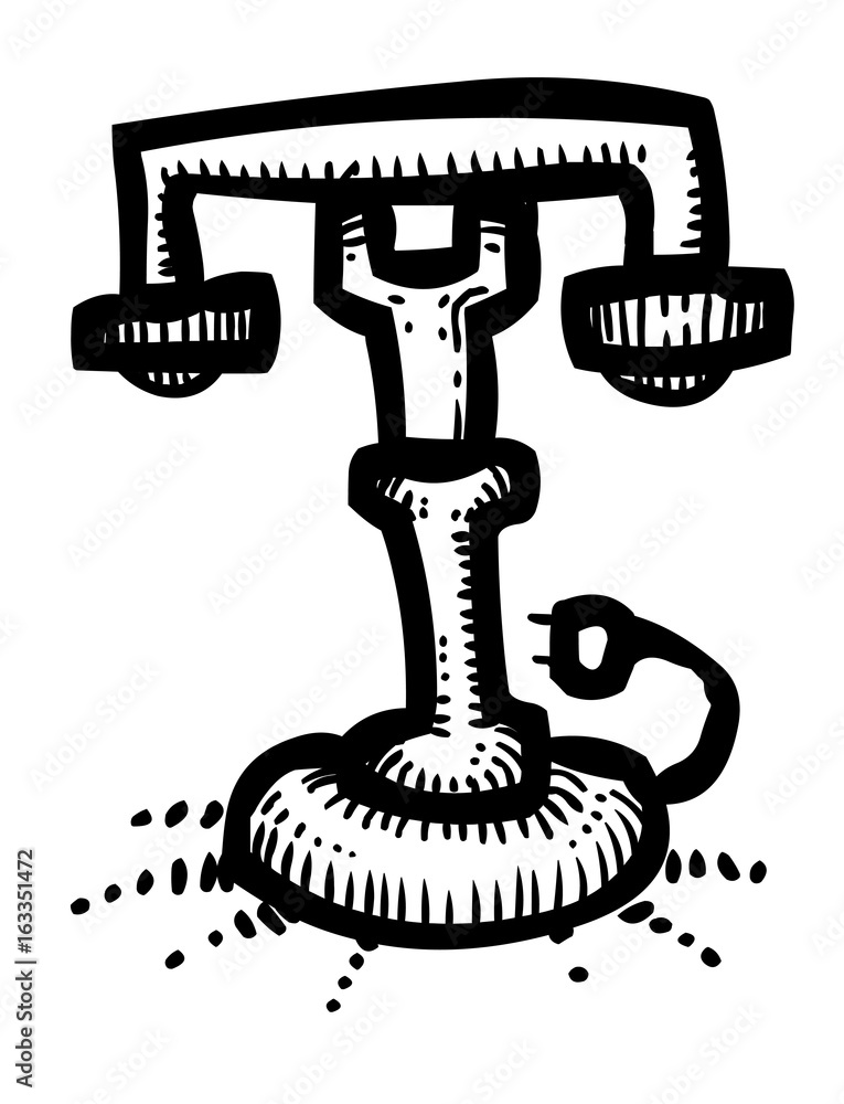 Cartoon image of Phone icons set. Telephone symbols. An artistic ...