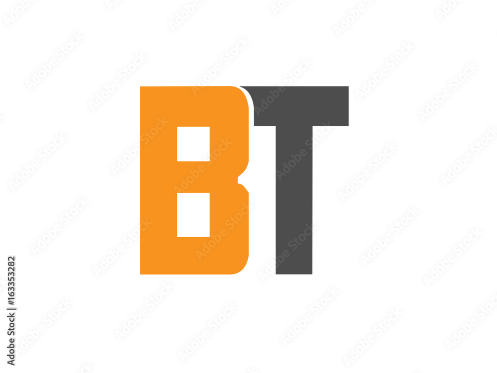 BT Initial Logo for your startup venture Stock Vector | Adobe Stock