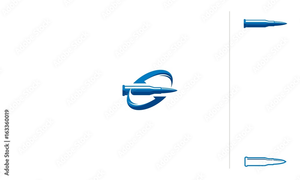 Bullets, guns, shells, emblem symbol icon vector logo Stock Vector ...