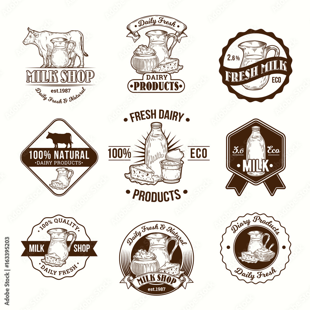 Set of vector illustrations, badges, stickers, labels, logo, stamps for ...
