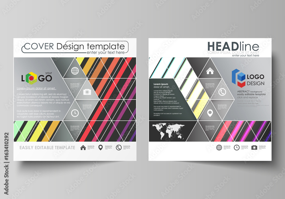 Bright color rectangles, colorful design with geometric rectangular ...