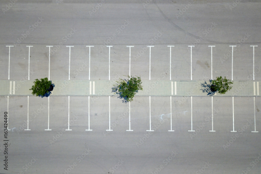 Empty parking lot - Top down aerial view Stock Photo | Adobe Stock Empty parking lot - Top down aerial view Stock Photo | Adobe Stock