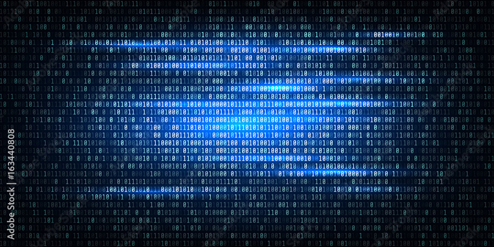 Abstract Technology Binary Code Backgrounddigital Binary Data And Secure Data Concept Stock