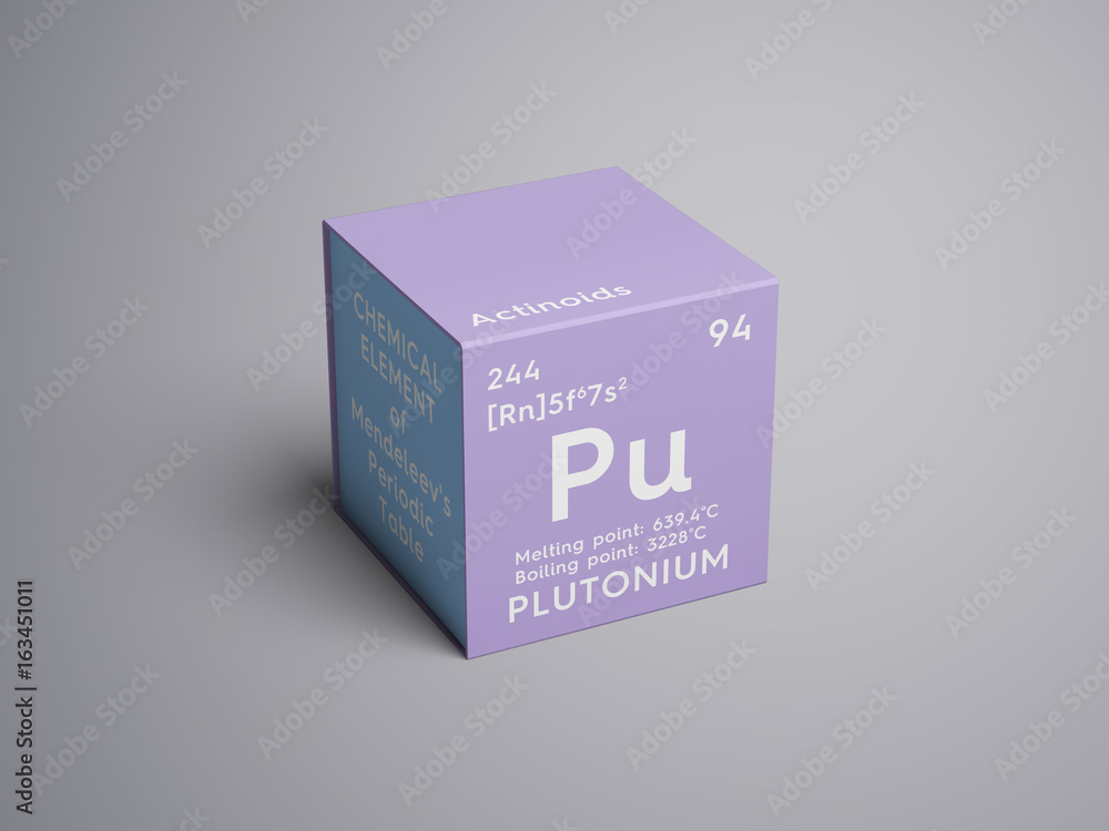 Plutonium. Actinoids. Chemical Element of Mendeleev's Periodic Table ...
