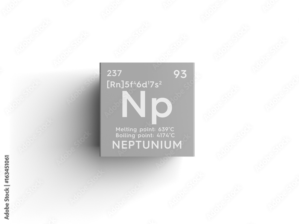 Neptunium. Actinoids. Chemical Element of Mendeleev's Periodic Table ...