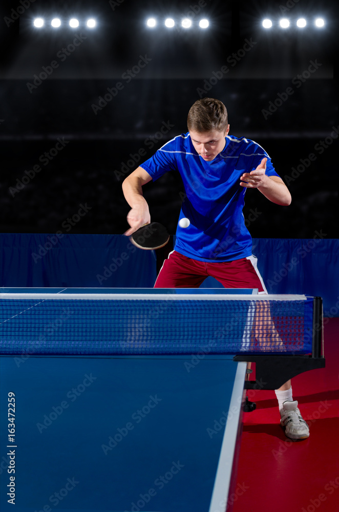 Young table tennis player Stock Photo | Adobe Stock