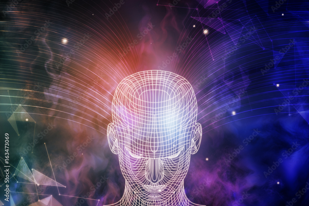 Abstract grid head background Stock Photo | Adobe Stock