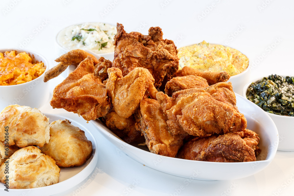 chicken bucket dinner Stock Photo | Adobe Stock