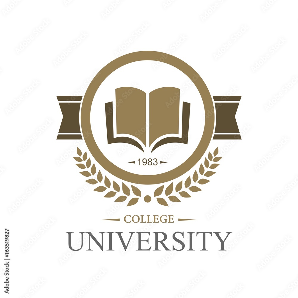 University campus logo design template Stock Vector | Adobe Stock