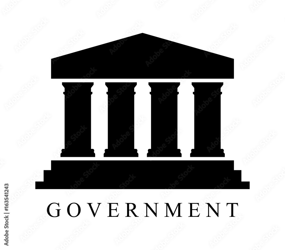 Government icon Stock Vector | Adobe Stock