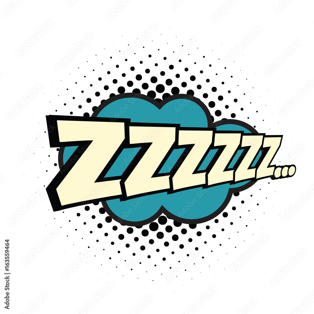 zzz comic word Stock Vector | Adobe Stock