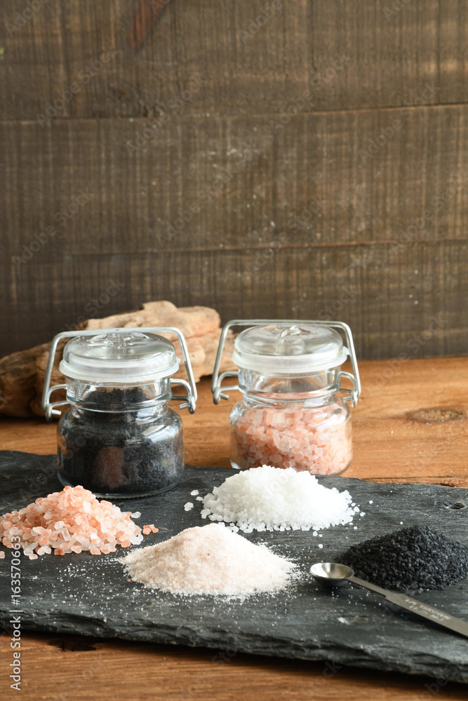 Gourmet Sea Salt Vertical Orientation with room for text - Black Lava ...