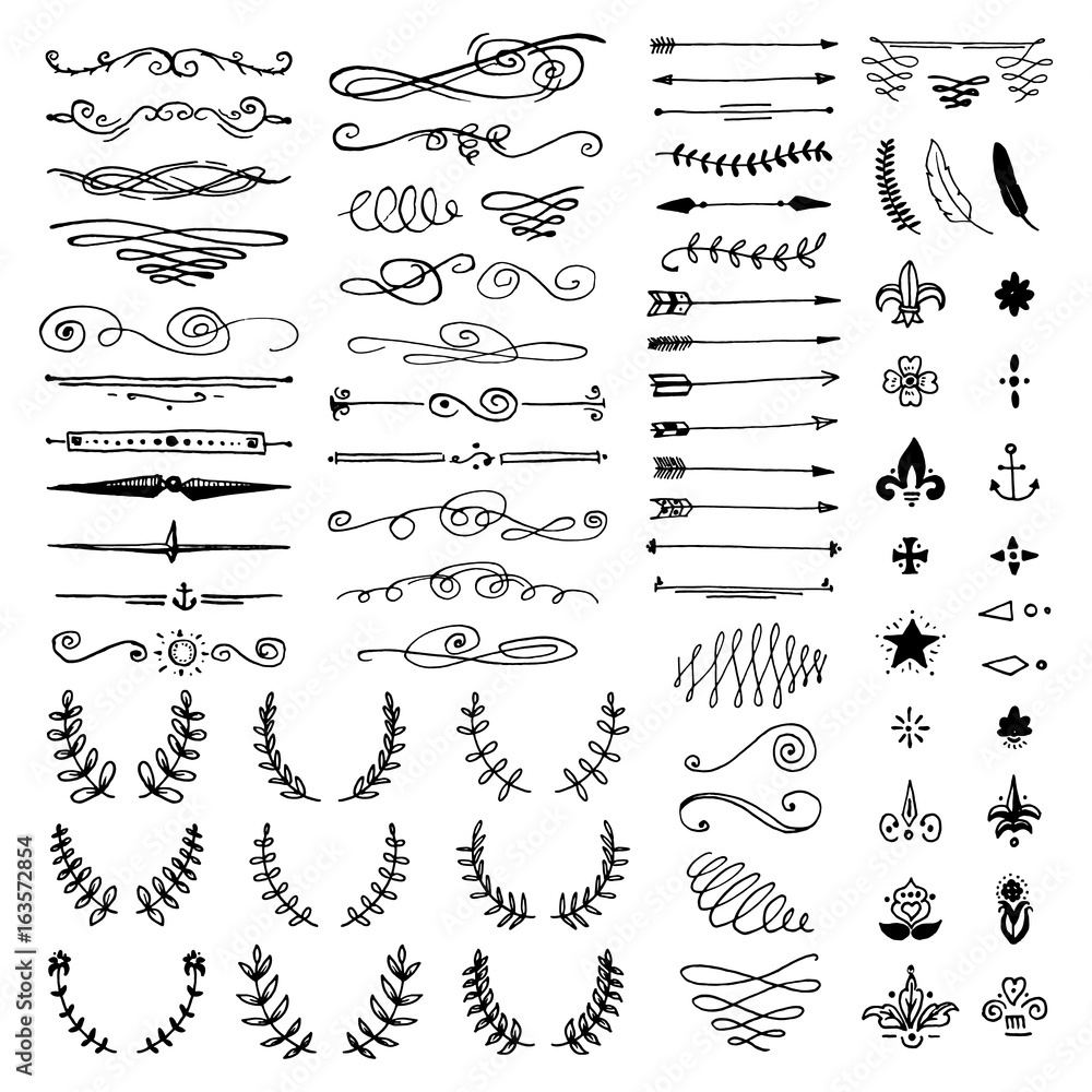 Huge pack or set engraved hand drawn in old or antique sketch style ... Huge pack or set engraved hand drawn in old or antique sketch style ...